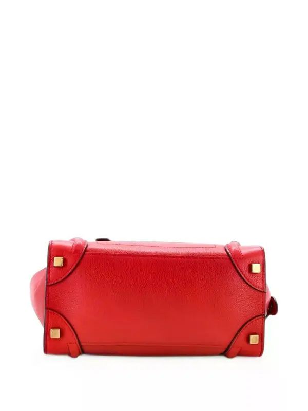Celine Luggage Bag Grainy Leather Micro Tote Bag