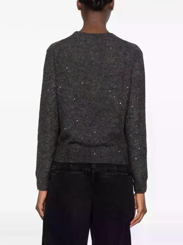 PAPER LACE Sequin-embellished Cashmere Sweater