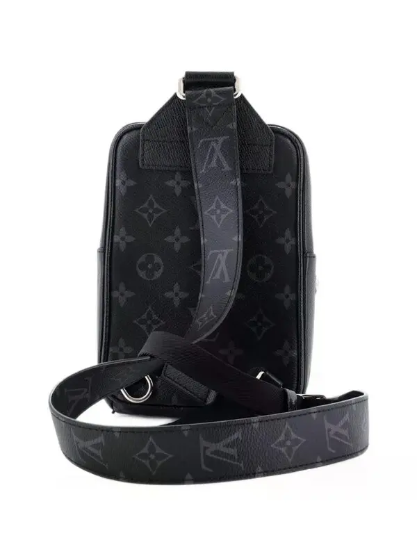 LOUIS VUITTON Outdoor Slingbag Monogram Taigarama Backpack - Black
