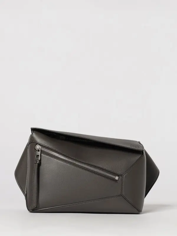 Loewe Puzzle Leather Belt Bag - Grey