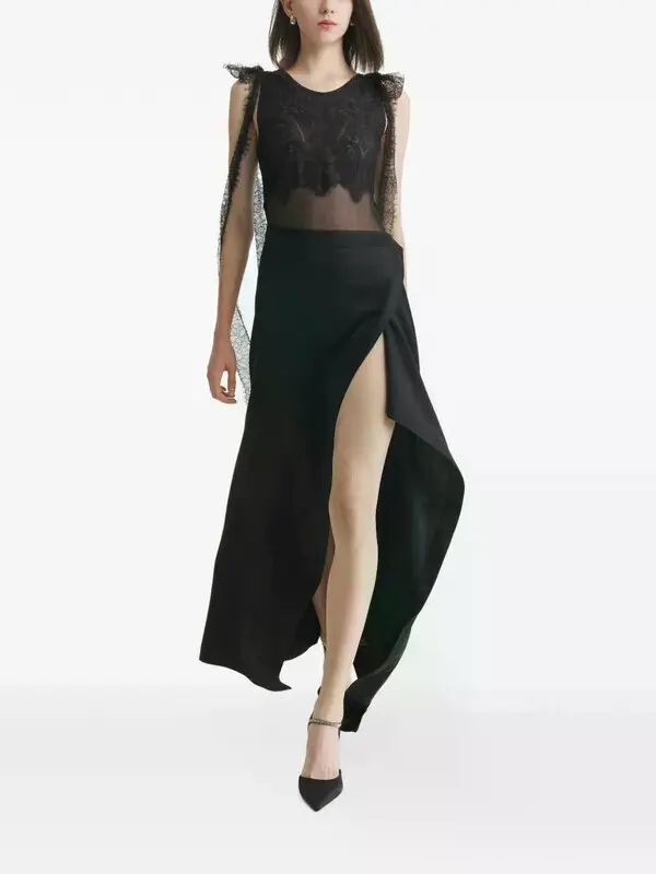2310 STUDIO Asymmetric Wrap-style Skirt
