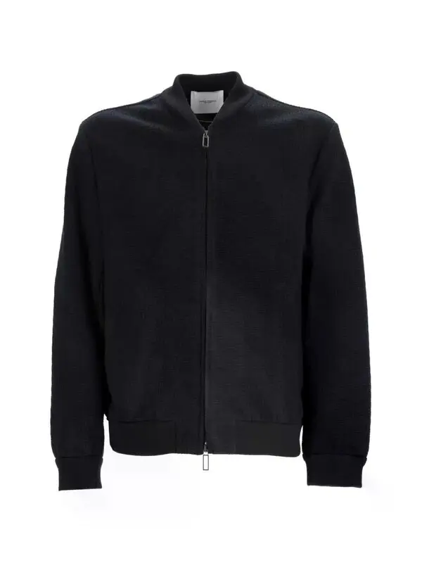 PAOLO PECORA Textured-knit Bomber Jacket - Multicolour