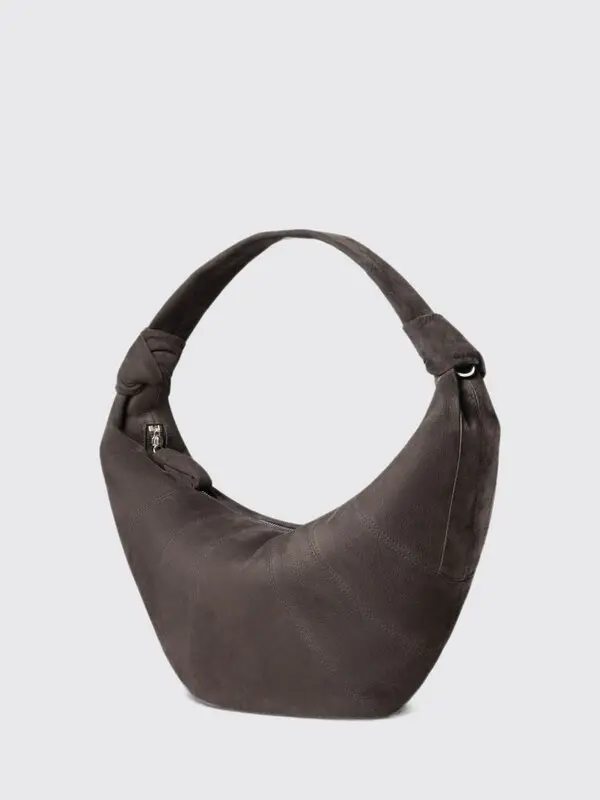 LEMAIRE Crescent-shaped Nubuck Leather Shoulder Bag With Zip Closure
