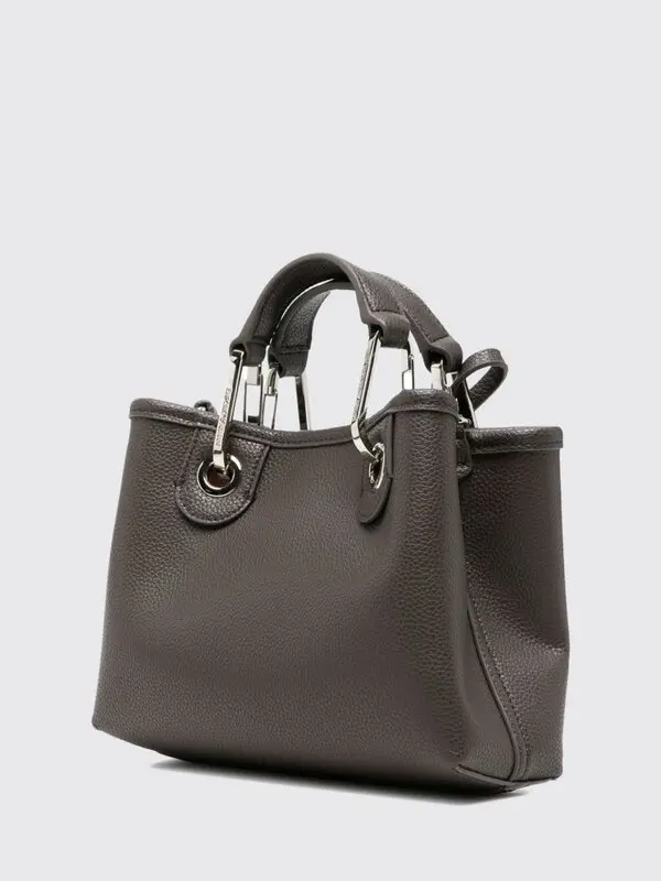 Emporio Armani Mini Tote In Faux Leather With Removable Pouch
