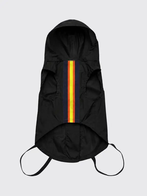 K-WAY Le Vrai 4.0 Beverly Dog Raincoat In Ripstop Nylon With Hood - Black