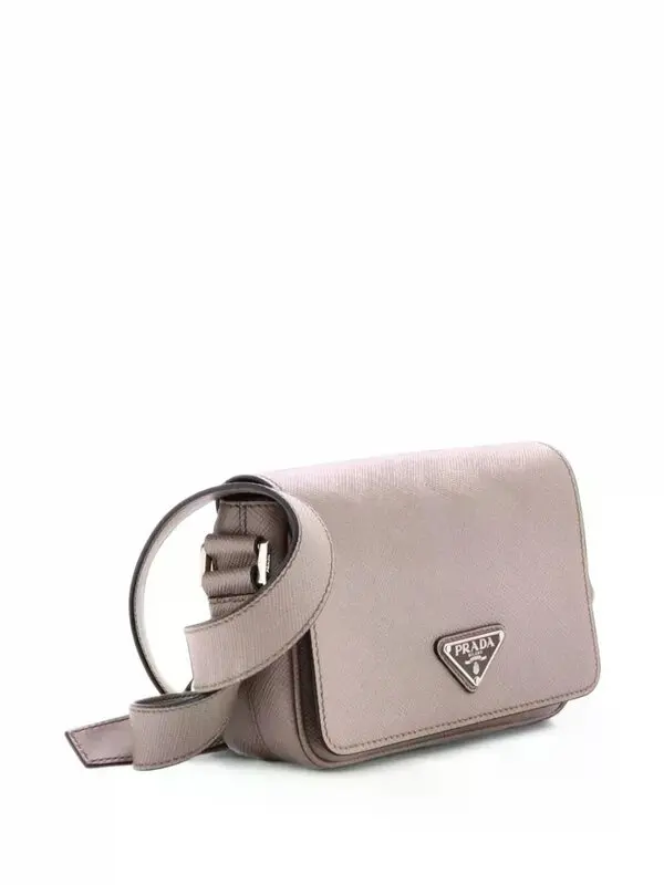 Prada Full Flap Saffiano Leather Small Shoulder Bag
