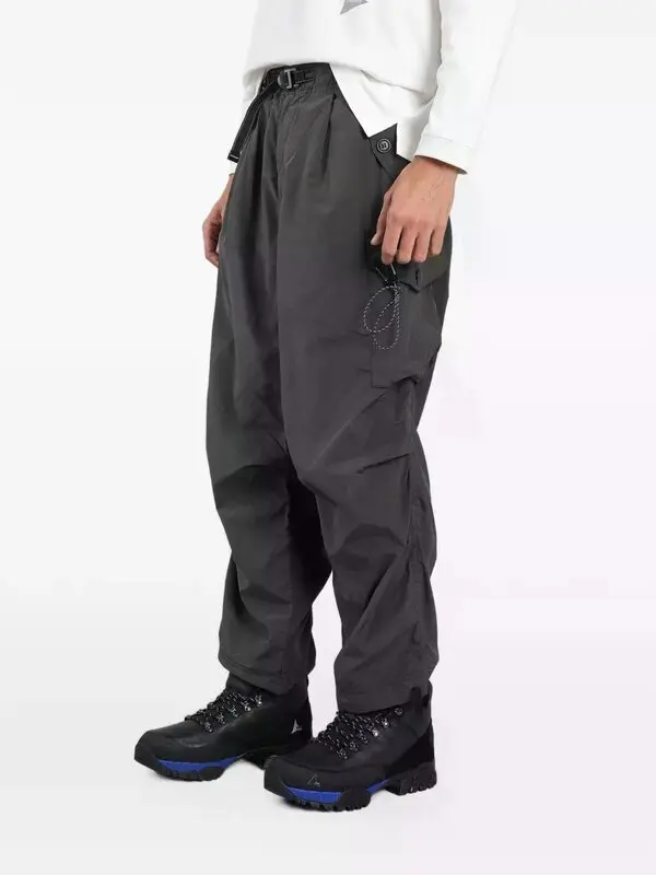 AND WANDER Belted Wide-leg Cargo Trousers
