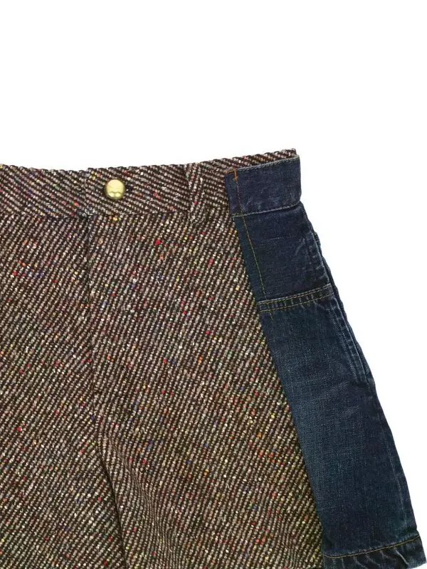 Sacai Panelled Denim Shorts