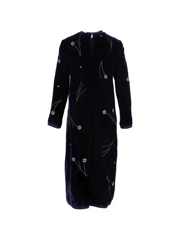 FORTE_FORTE Fleurs D'orient Velvet Midi Dress