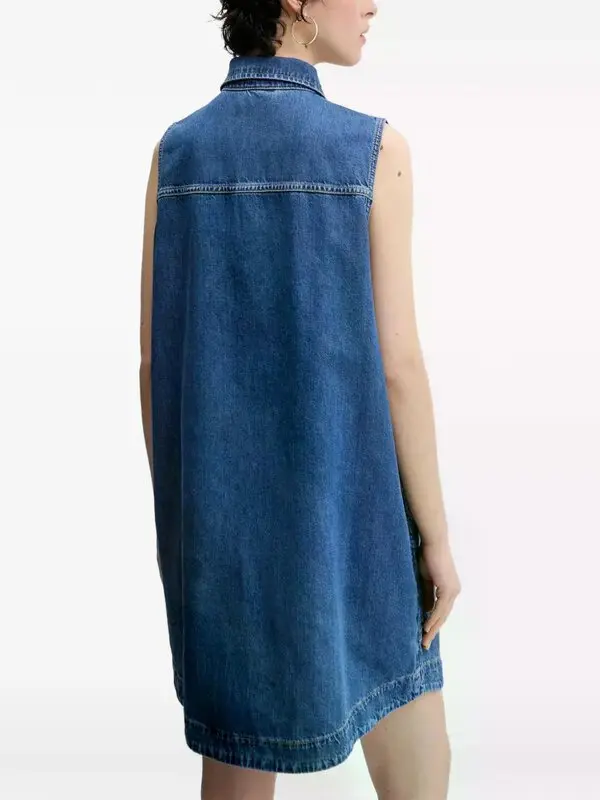 Karl Lagerfeld Sleeveless Zip-up Mini Dress