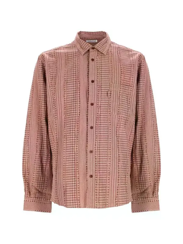 You Must Create Curtis Check-print Textured Shirt