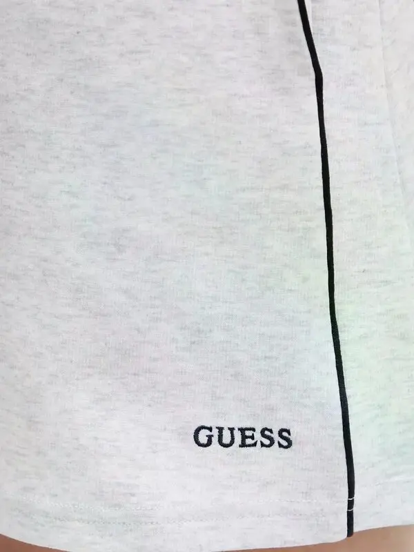 Guess Logo-embroidered Piped Mini Skirt