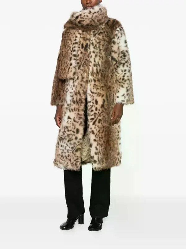 LA PISCINE Leopard-print Coat