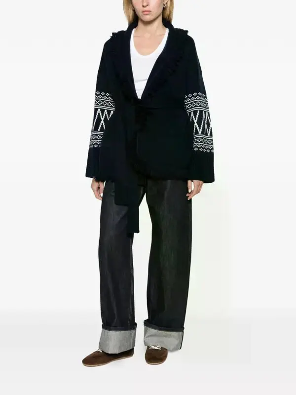 WE NORWEGIANS Setesdal Cardigan - Blue