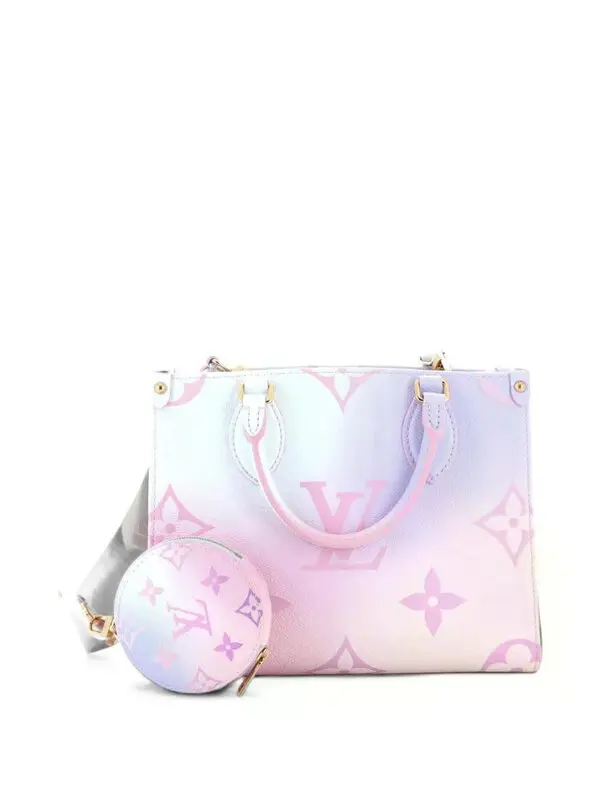 LOUIS VUITTON Onthego Tote Spring In The City Monogram Giant Canvas Pm Shoulder Bag - Multicolour