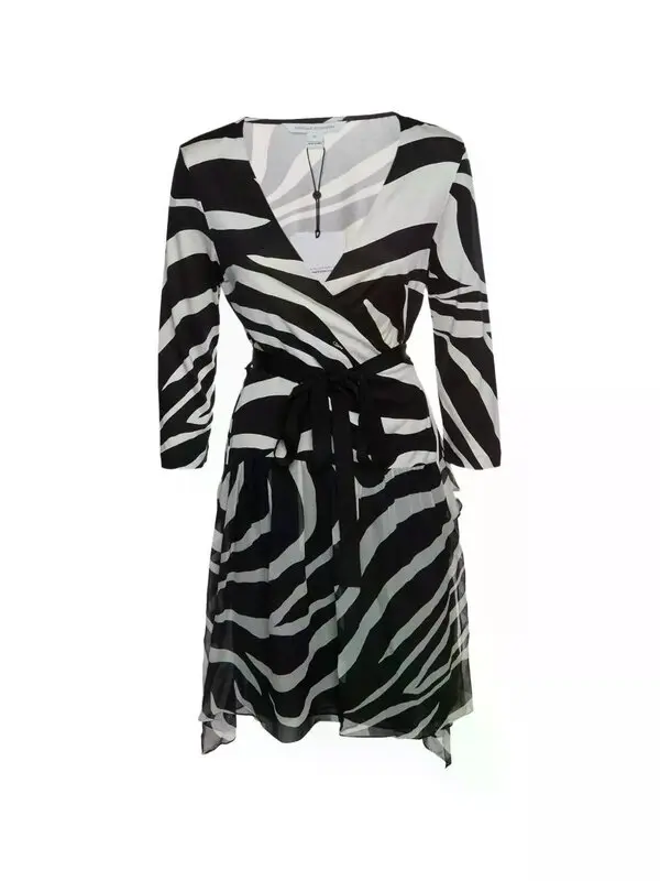 Diane Von Furstenberg Riviera Printed Wrap Midi Dress