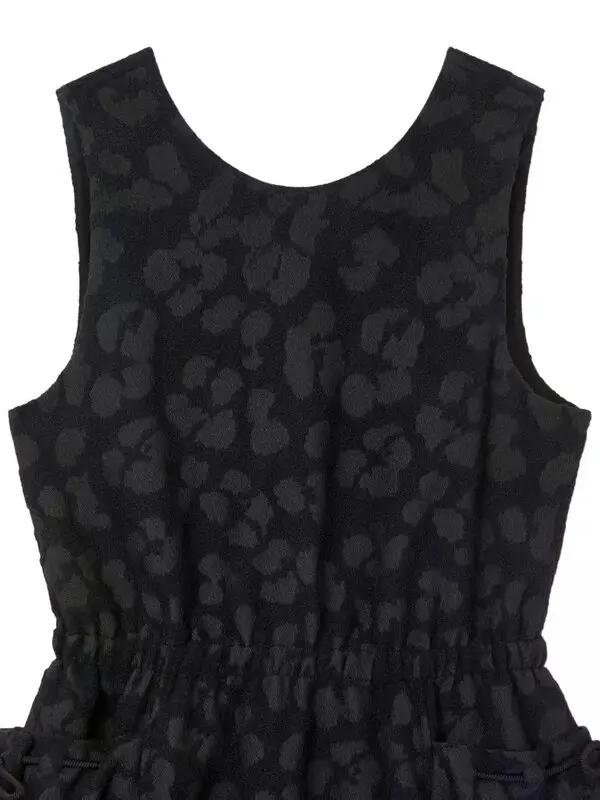 STUDIO TOMBOY Patterned-jacquard Sleeveless Midi Dress