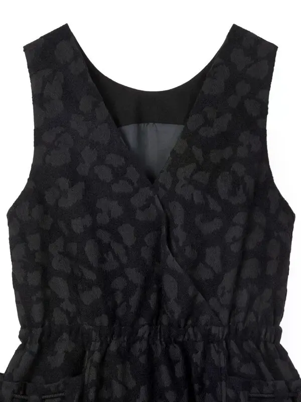 STUDIO TOMBOY Patterned-jacquard Sleeveless Midi Dress