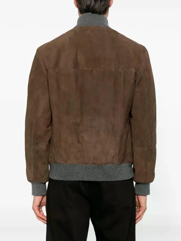 Brunello Cucinelli Suede-finish Panelled Jacket