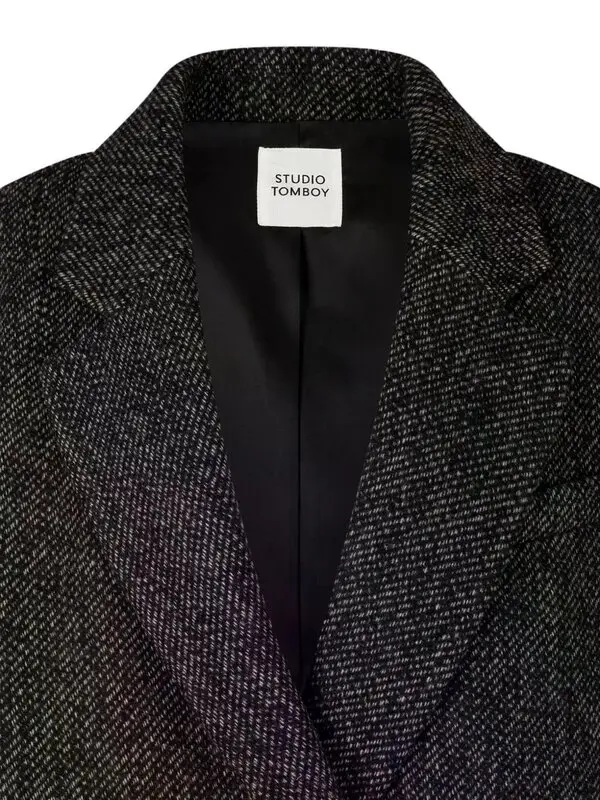 STUDIO TOMBOY Mélange-effect Oversized Blazer