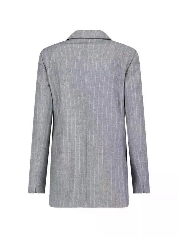 LARDINI Pinstripe Double-breast Blazer