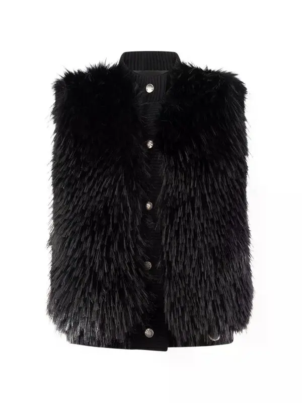 Moncler Wool Down Gilet - Black