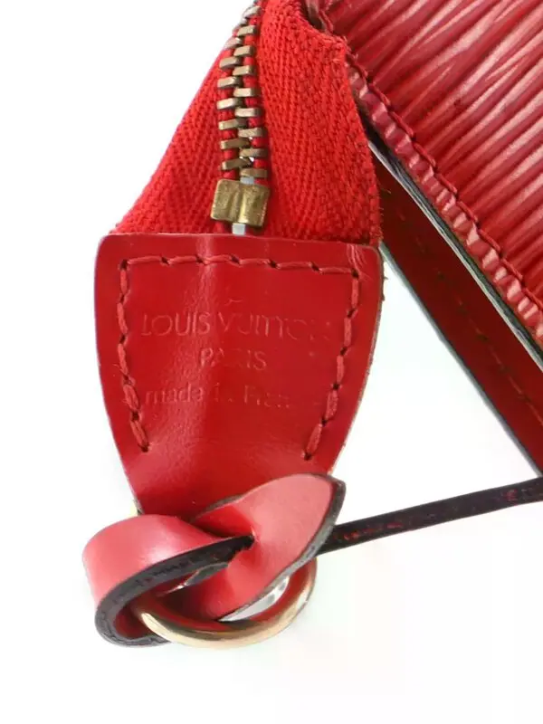 LOUIS VUITTON Pochette Accessoires Epi Leather Clutch Bag - Red