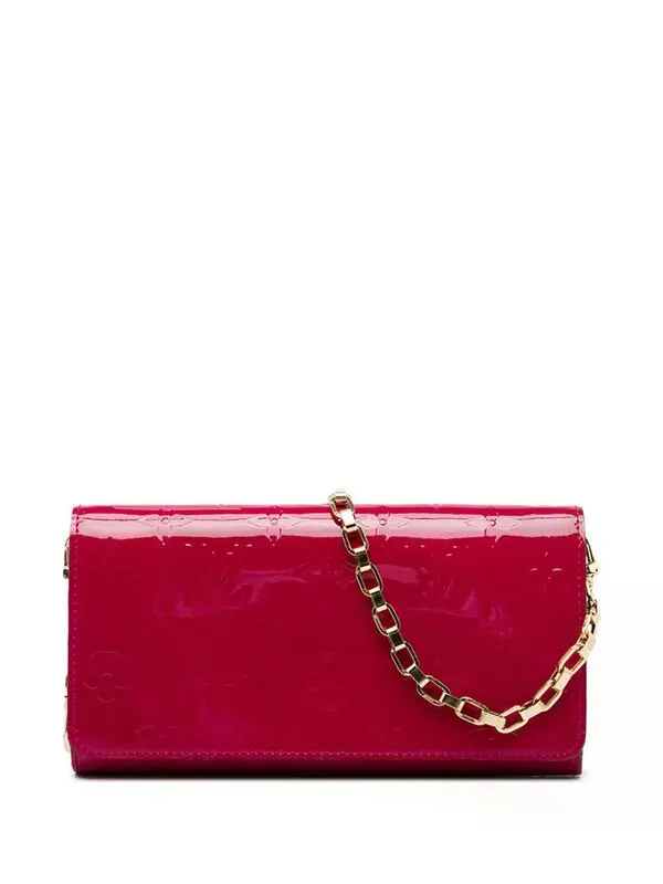 LOUIS VUITTON 2014 Monogram Vernis Chain Wallet Shoulder Bag - Pink