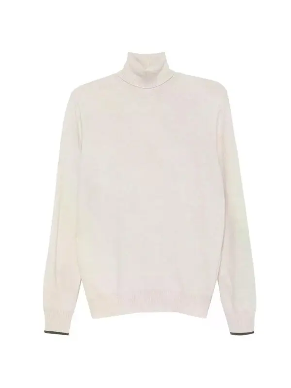 Alpha Studio Roll-neck Ribbed-trim Sweater