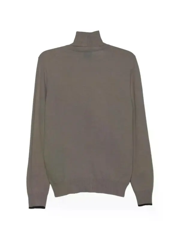 Alpha Studio Roll-neck Ribbed-trim Sweater