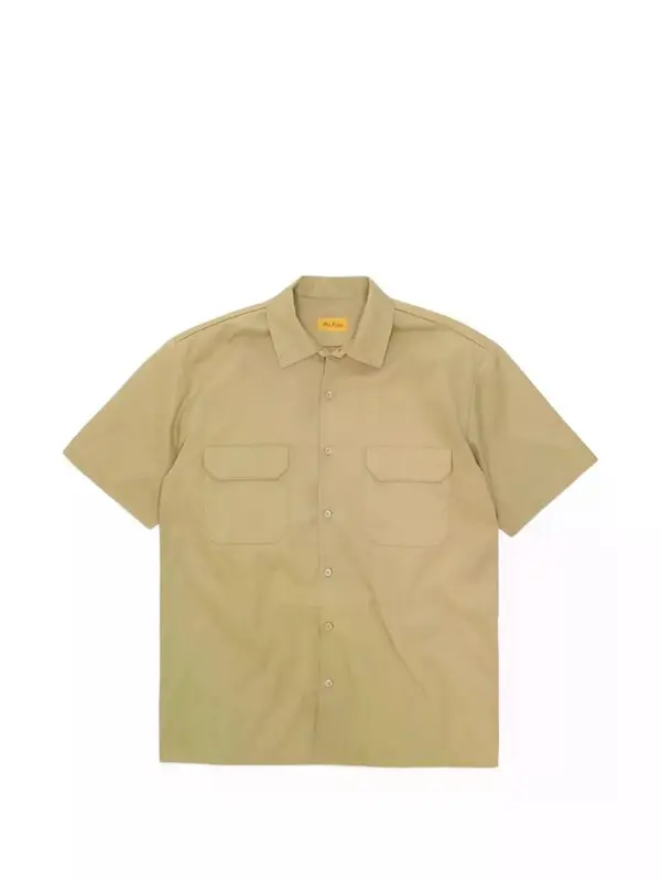 FORTELA Hap Short-sleeve Twill Shirt - Neutrals