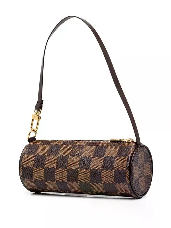 LOUIS VUITTON 1990-2010 Damier Ebene Papillon Pochette Handbag