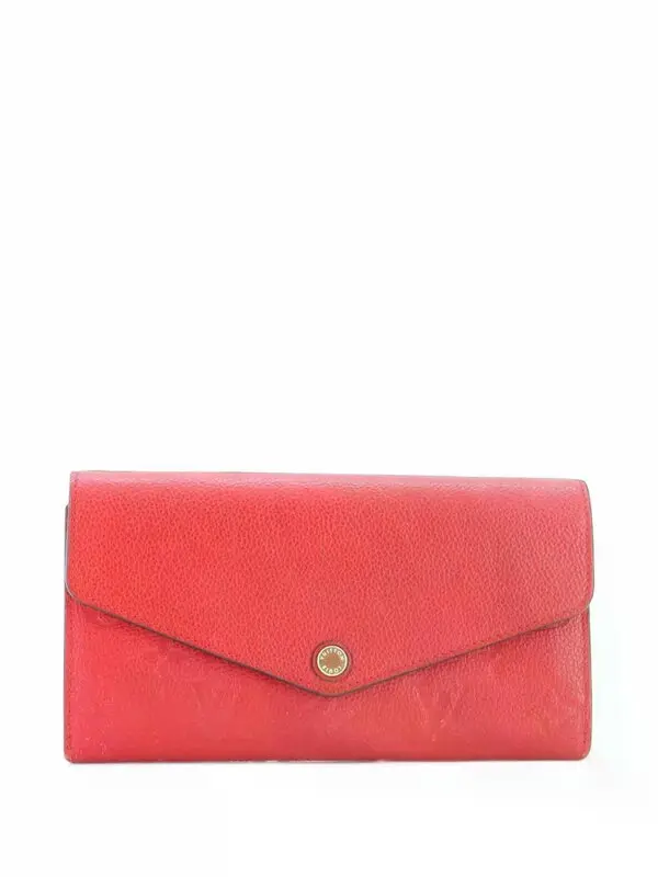 LOUIS VUITTON Sarah Wallet Nm Monogram Empreinte Leather Small Wallets - Red