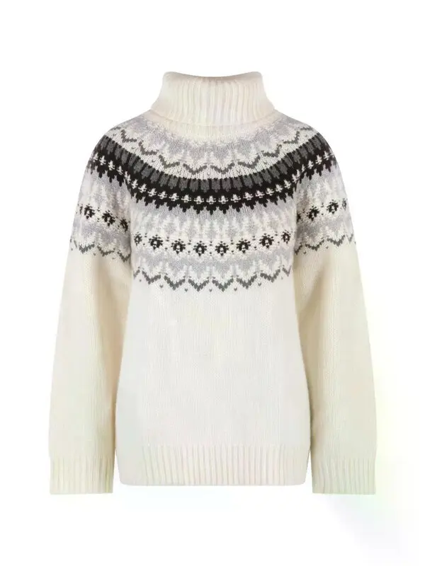 Arch4 Vionna Fair Isle Roll-neck Sweater - Neutrals