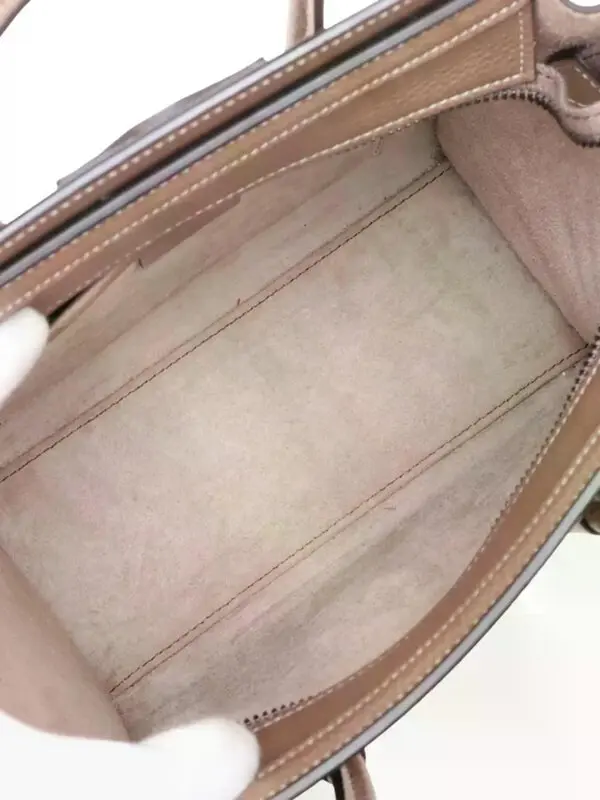 Celine 2010-2026 Nano Leather Luggage Tote Satchel
