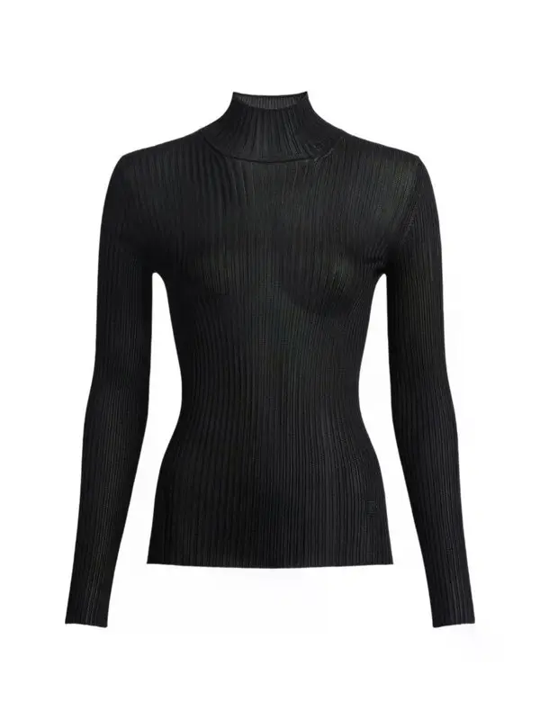 Balmain Fine-ribbed Knit Jumper - Black