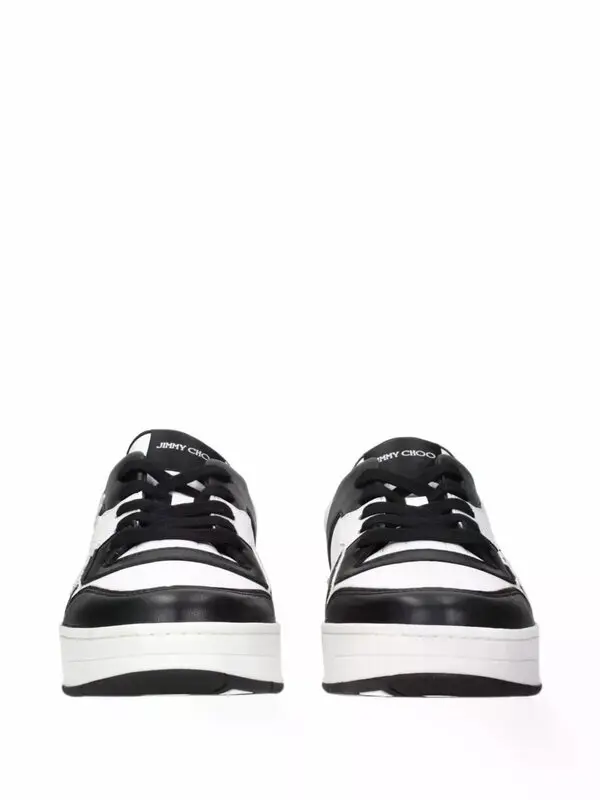 JIMMY CHOO Logo-embroidered Panelled Sneakers