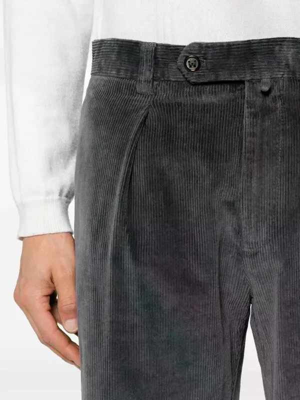 BERWICH Pleated Corduroy Trousers
