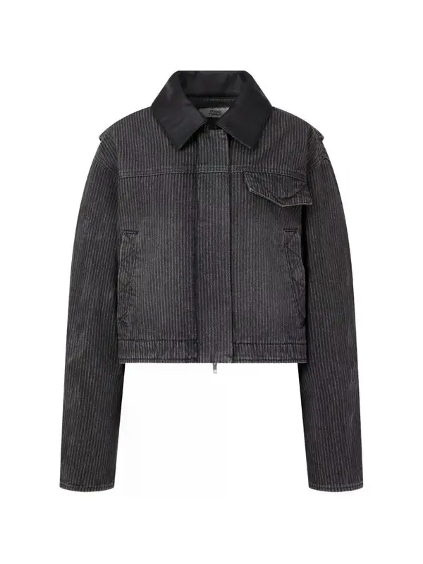 STUDIO TOMBOY Pinstriped Cropped Jacket