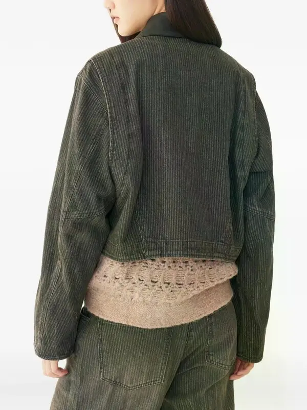 STUDIO TOMBOY Pinstriped Cropped Jacket
