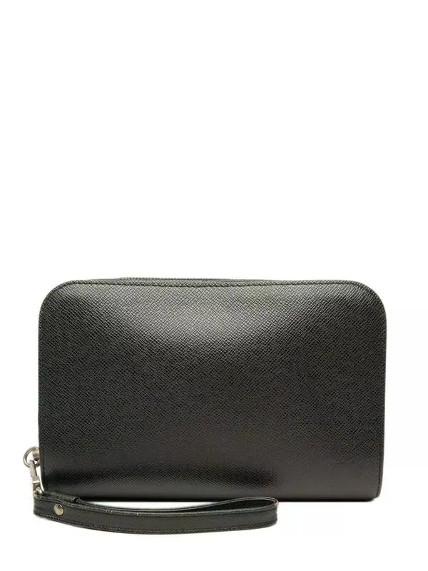 LOUIS VUITTON 2006 Taiga Pochette Baikal Clutch Bag - Black