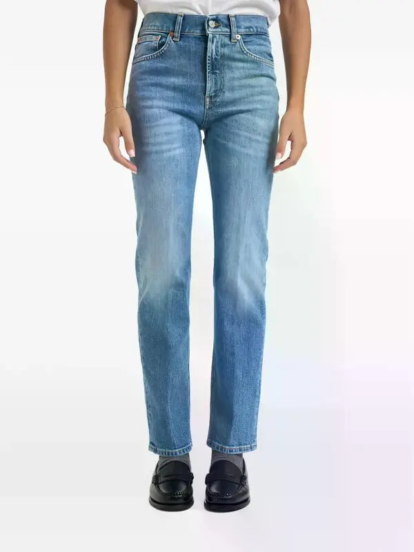 DONDUP Dafne Faded Straight-leg Jeans - Blue