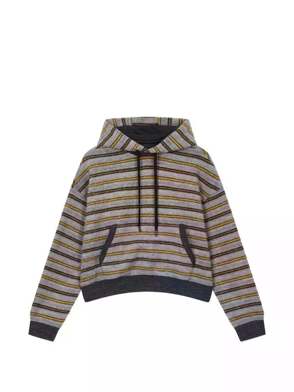 STUDIO TOMBOY Striped Drawstring Hoodie