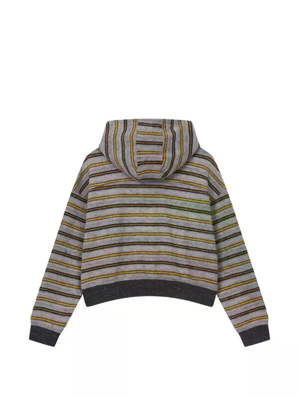 STUDIO TOMBOY Striped Drawstring Hoodie