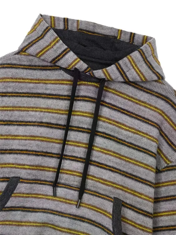 STUDIO TOMBOY Striped Drawstring Hoodie