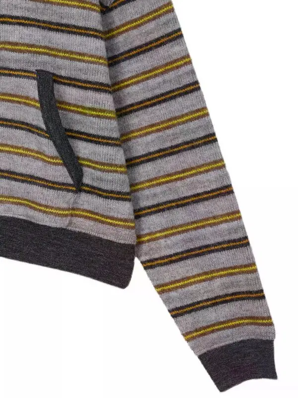 STUDIO TOMBOY Striped Drawstring Hoodie