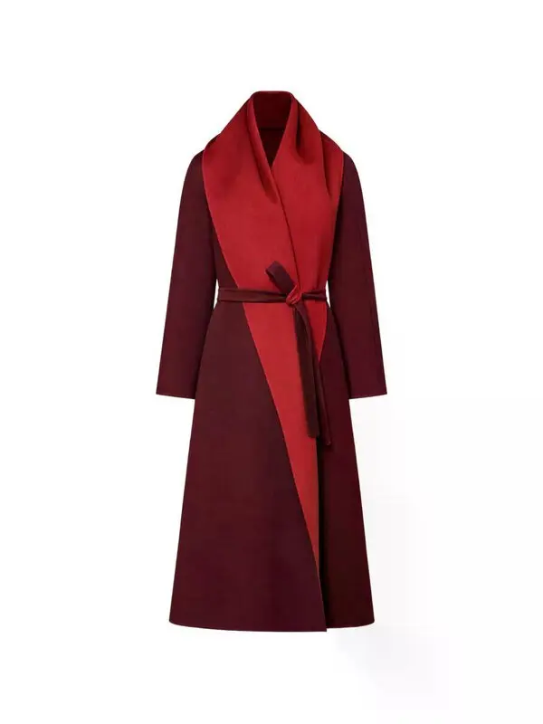 Max Mara Reversible Foulard Coat In Brushed Cashmere