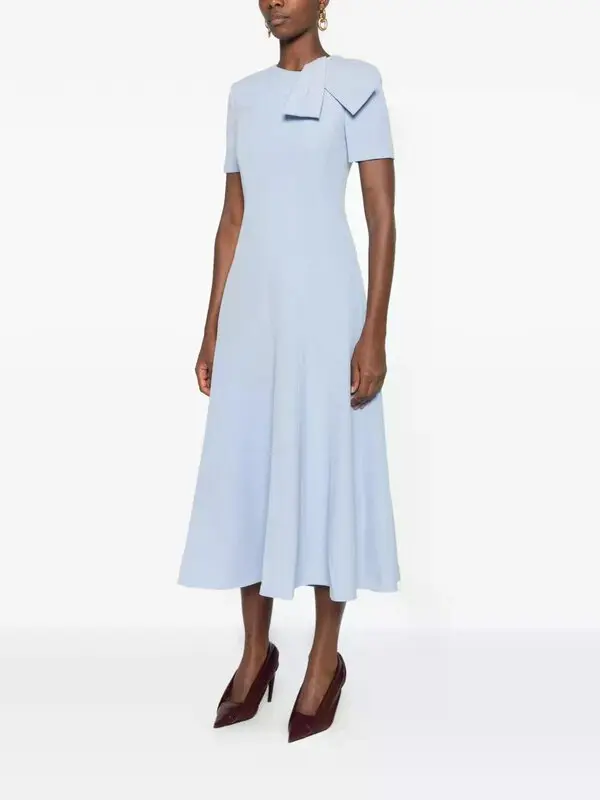 Roland Mouret Bow-detail A-line Midi Dress