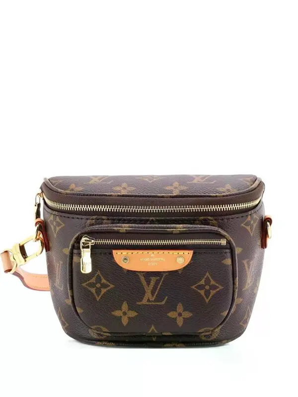 LOUIS VUITTON Bum Bag Monogram Canvas Mini Belt Bag - Brown