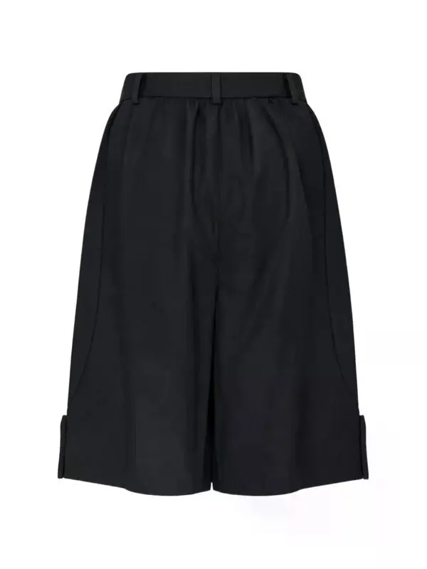 Comme Des Garçons Pleated Wide-leg Shorts